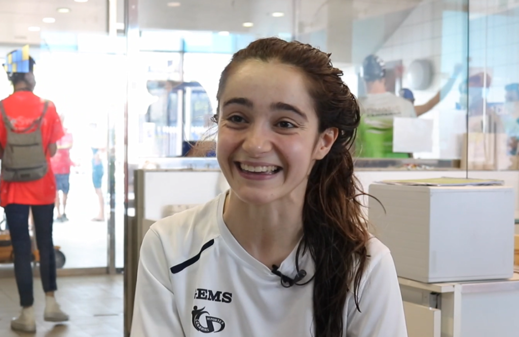 Inés Rodríguez, nadadora y logopeda